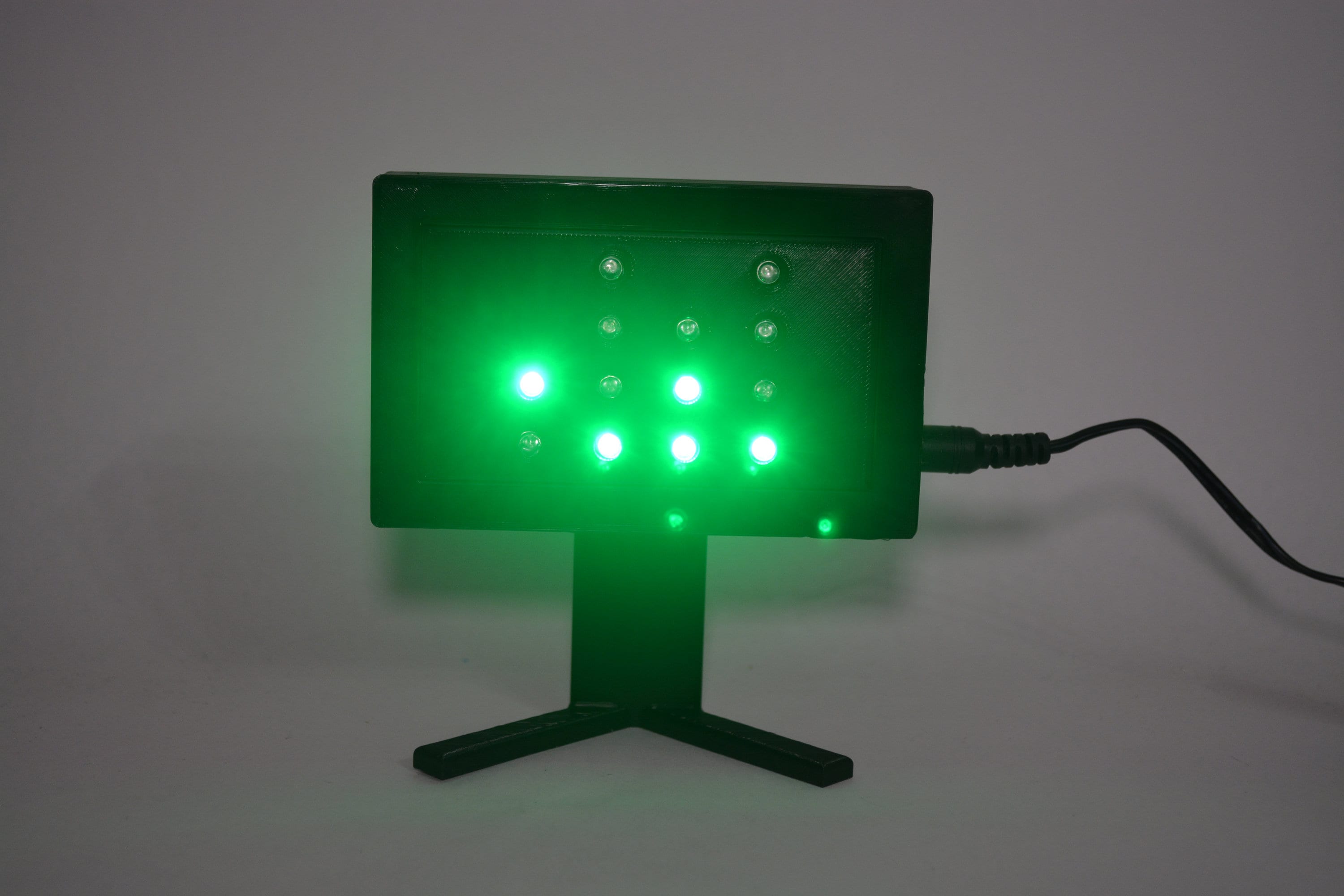 LED Binary Clock with wall mount | Penguin 3D Workshop